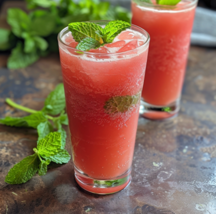 Refreshing Watermelon Mint Cooler Recipe - Perfect for Sunny Days! Try