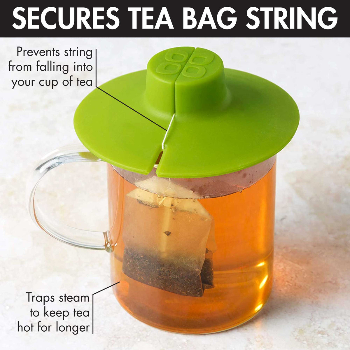 Primula Tea Bag Buddy, Reusable Silicone Tea Bag Holder