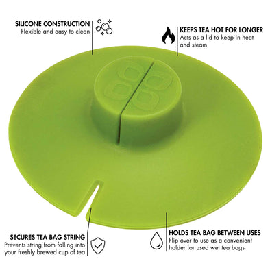 Primula Tea Bag Buddy, Reusable Silicone Tea Bag Holder