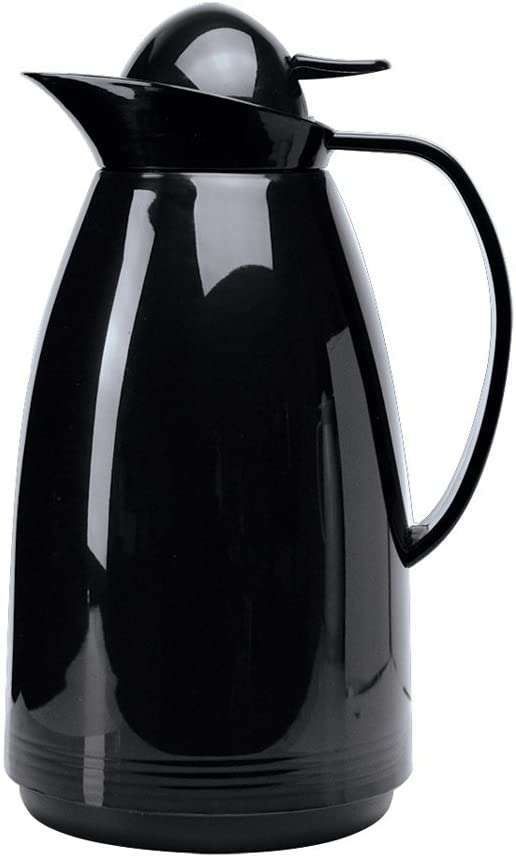 Primula Thermal Carafe With Glass Lining, 34 Ounce, Black