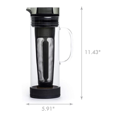 Primula Cold Brew Carafe 50 Oz, Mesh Brew Core, Flavor Mixer